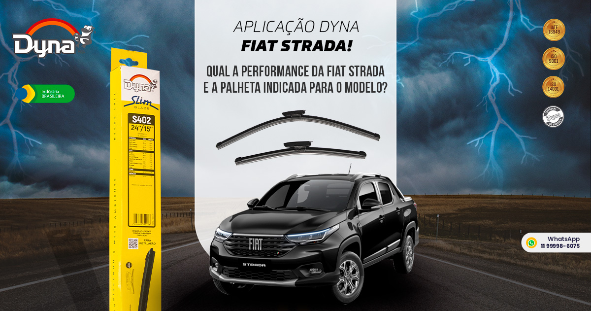 Qual a performance da Fiat Strada e a palheta indicada para o modelo ...